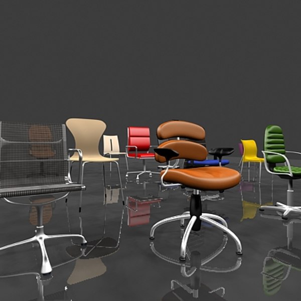 office chairs 3d model