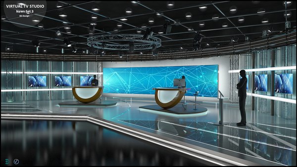 Sets tv studio 3D - TurboSquid 1526079