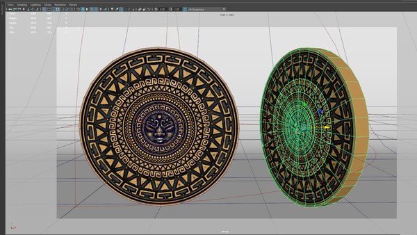 modelo 3d 3D Mayan dial coin prehistoric God- Destruction - TurboSquid ...