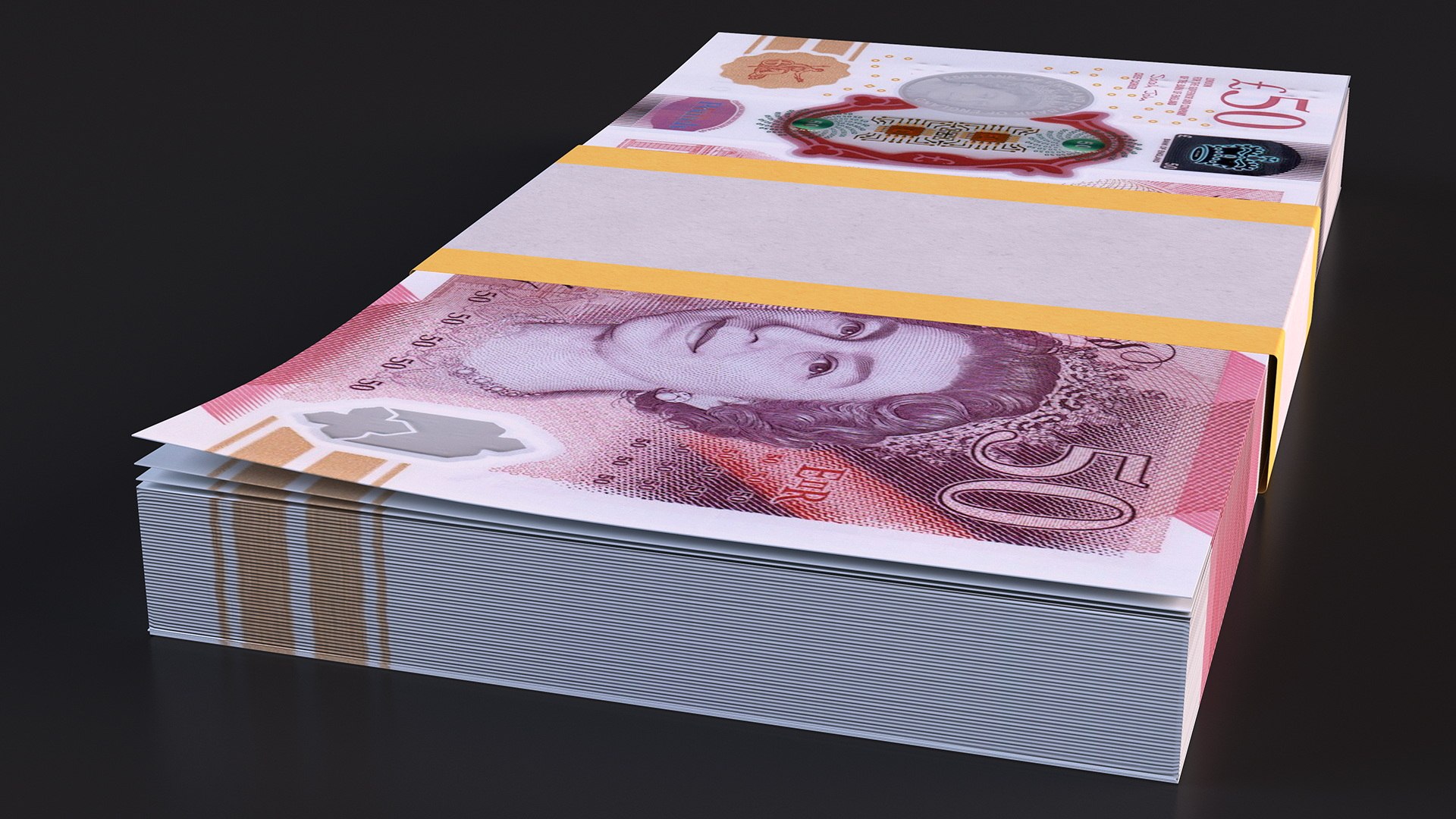 Paper Money 50 Pounds 3D - TurboSquid 2148552