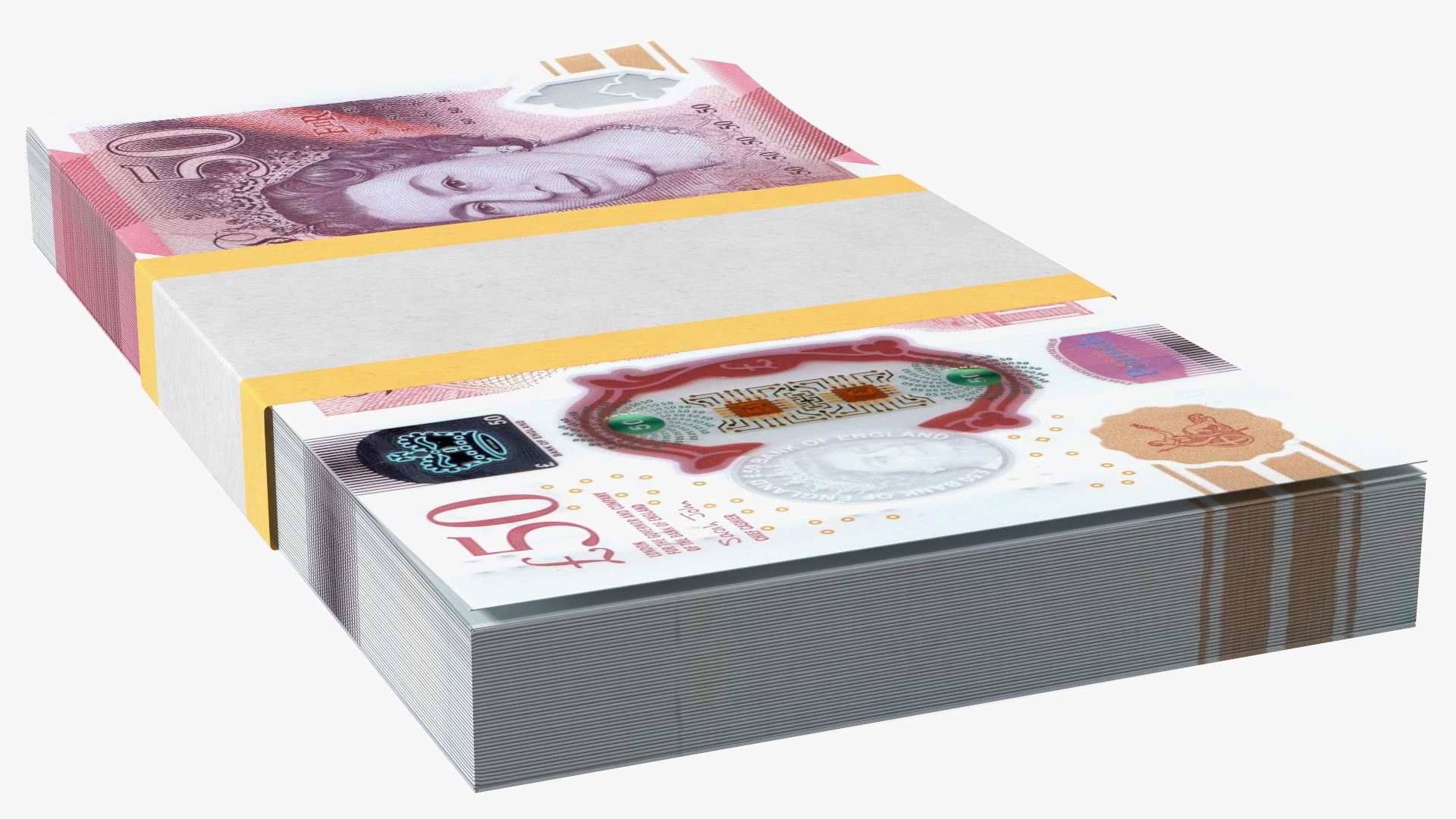 Paper Money 50 Pounds 3D - TurboSquid 2148552