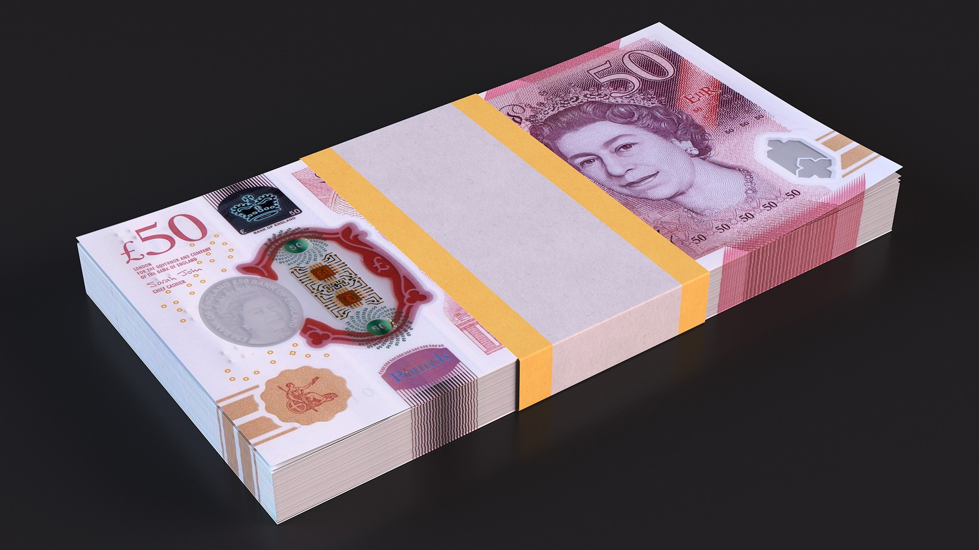 Paper Money 50 Pounds 3D - TurboSquid 2148552