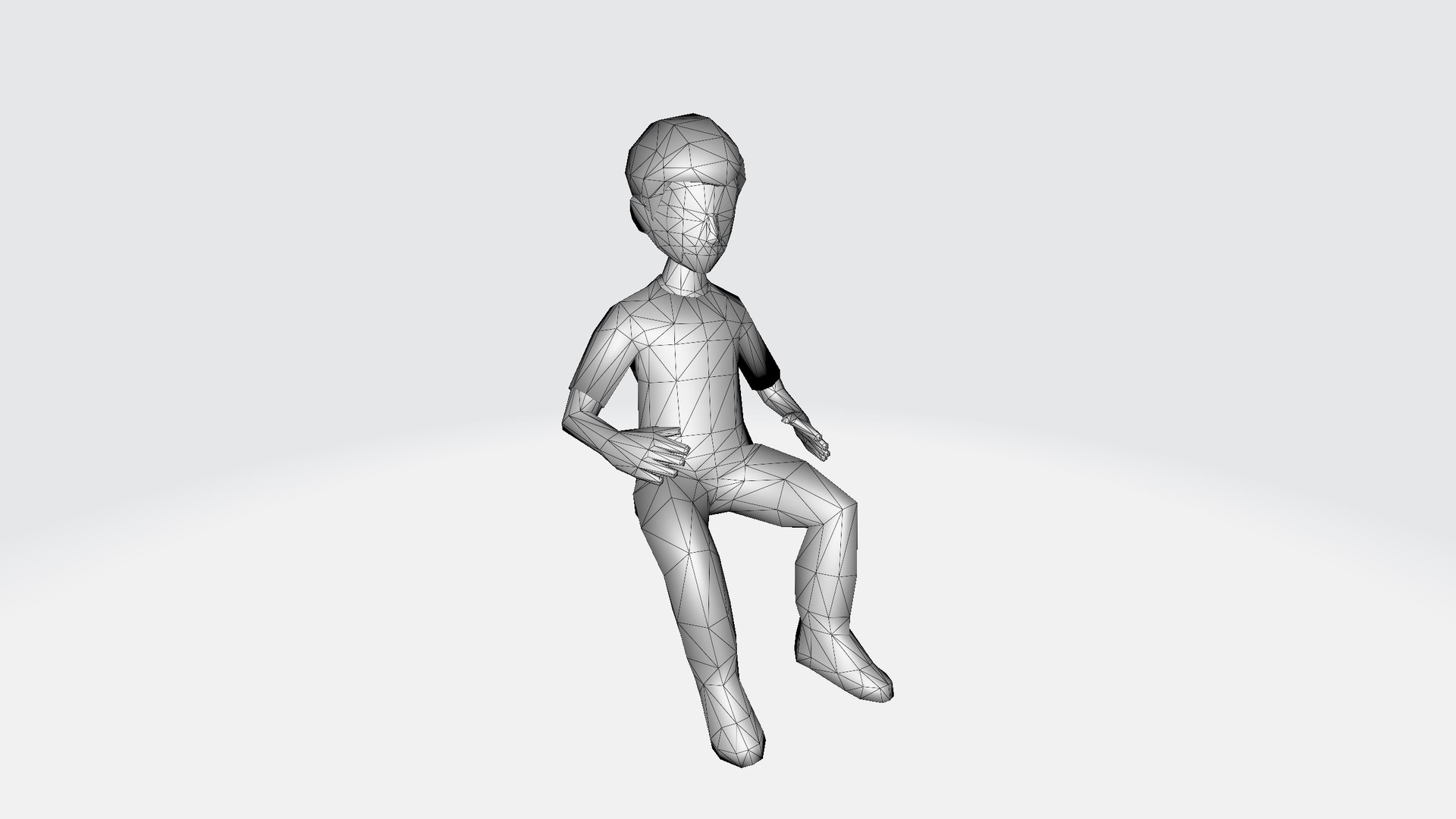 3D Model Sitting Male - TurboSquid 1485557