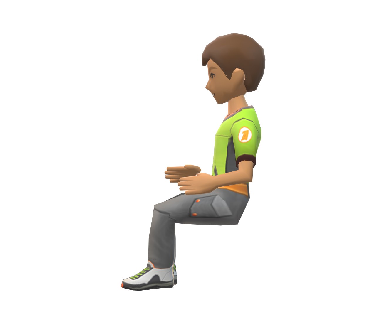 3D Model Sitting Male - TurboSquid 1485557