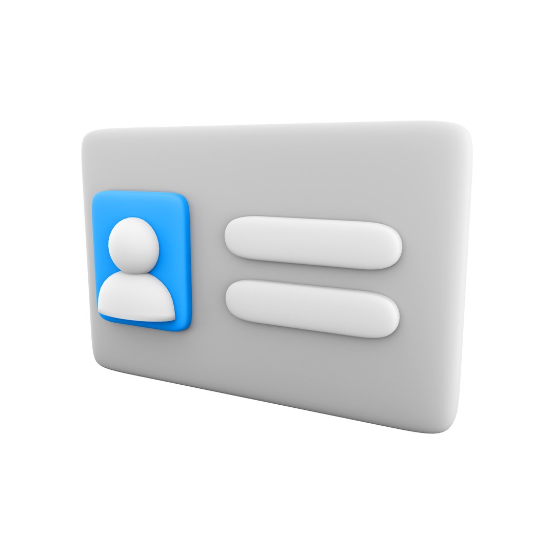 3D Id Card Icon - TurboSquid 2066100
