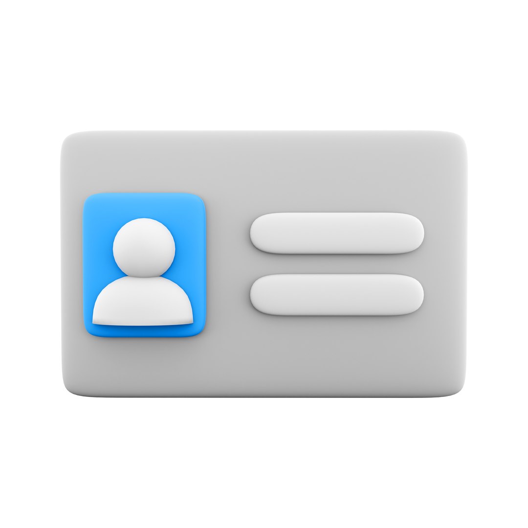 3D Id Card Icon - TurboSquid 2066100