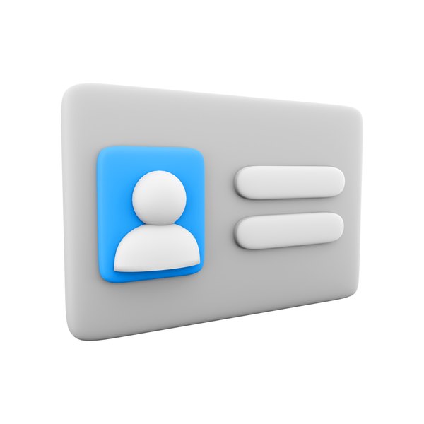 3D 3d id card icon - TurboSquid 2066100