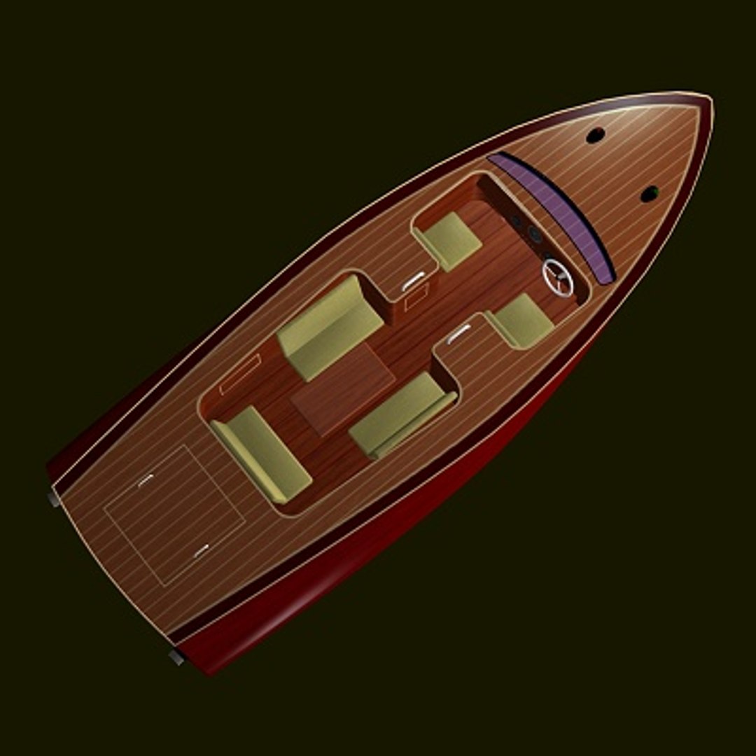 Classic Inboard Runabout 3ds