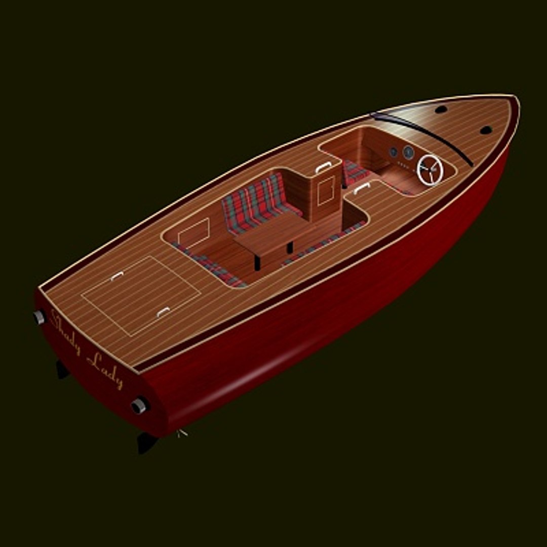 Classic Inboard Runabout 3ds