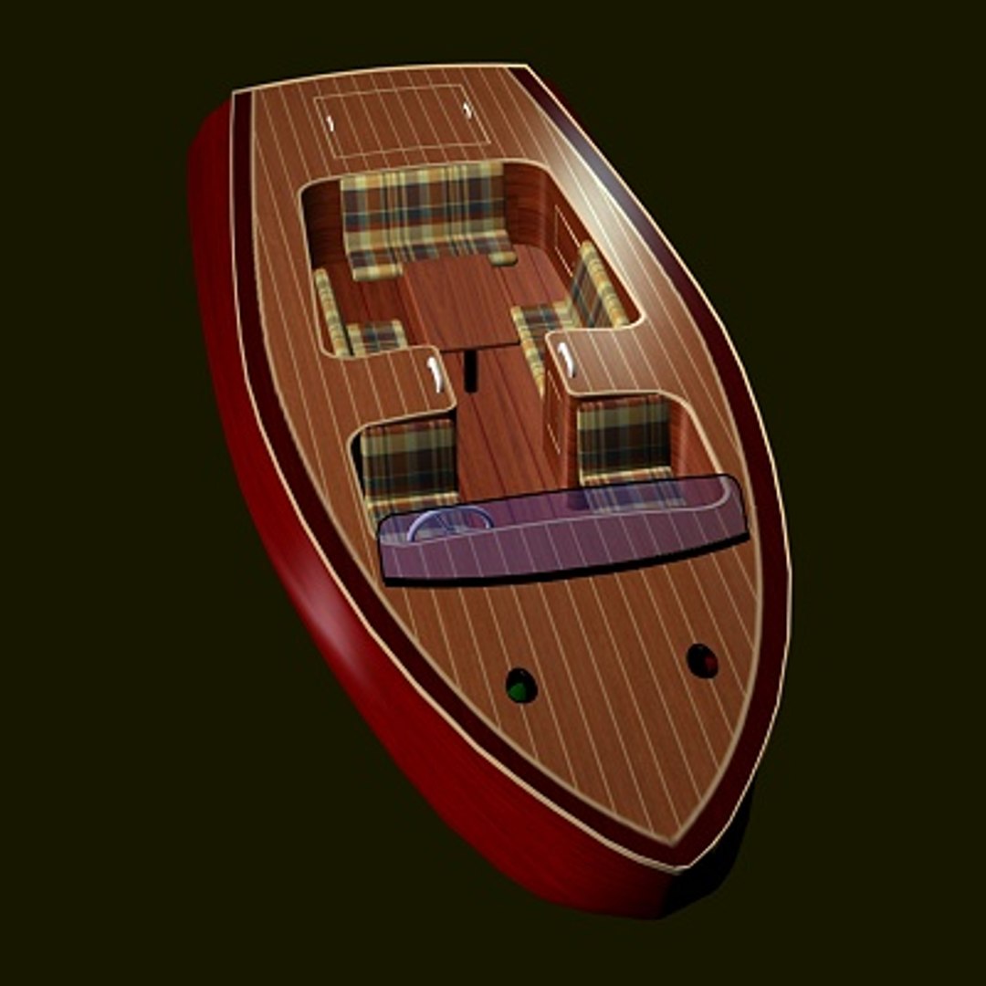 Classic Inboard Runabout 3ds