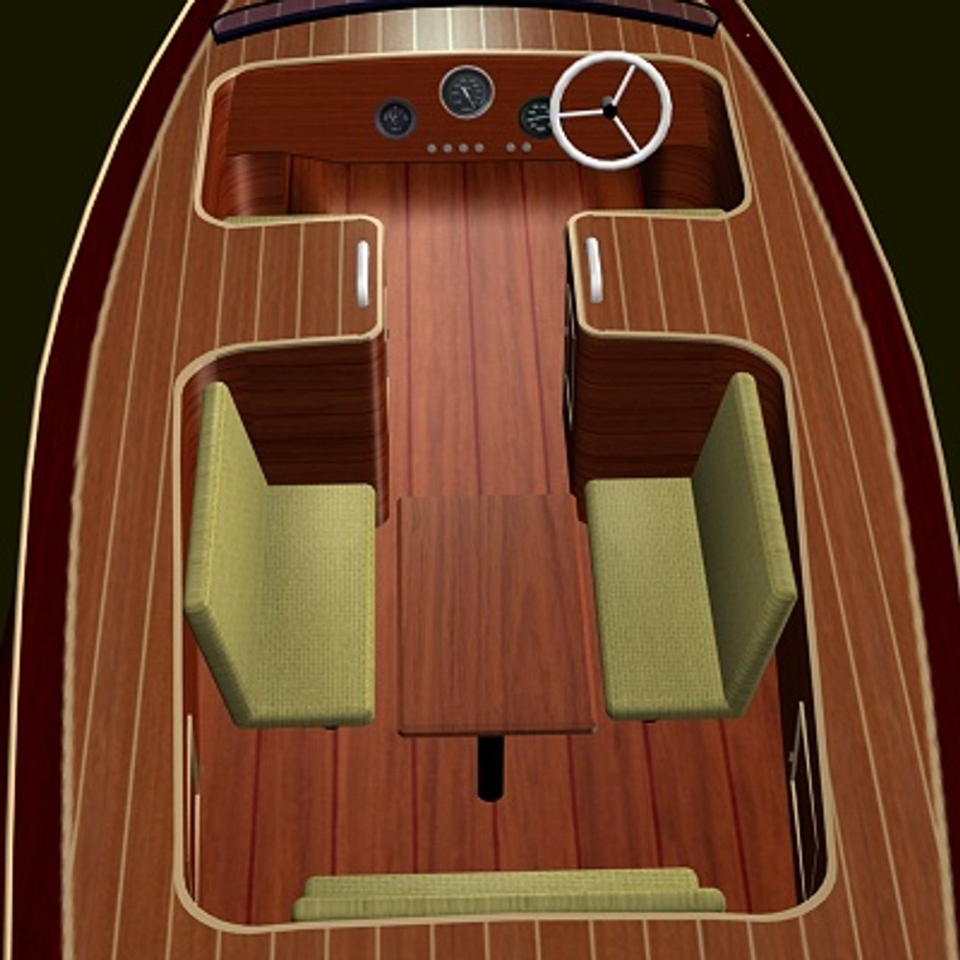 Classic Inboard Runabout 3ds