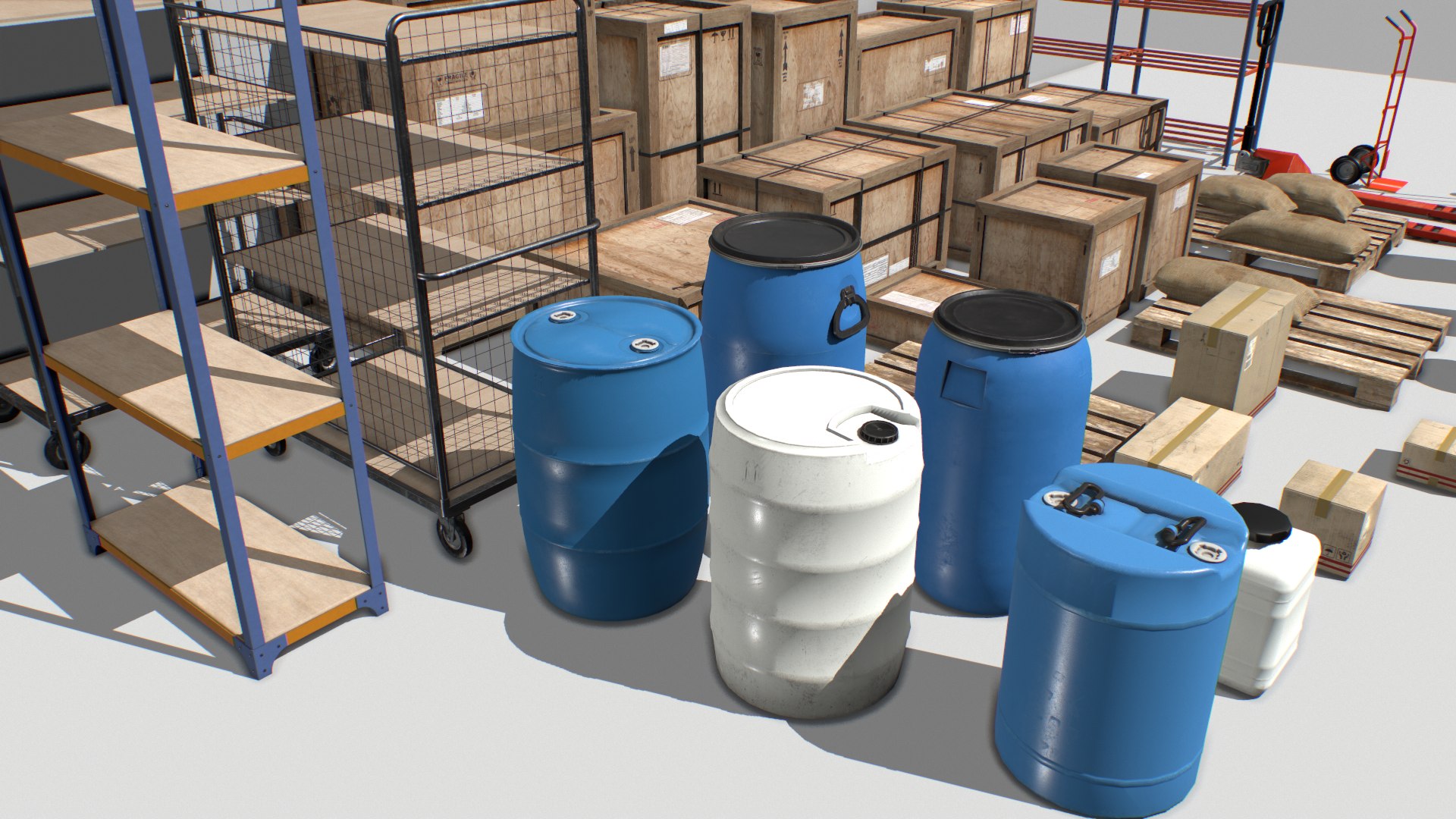 3D model Warehouse Props Pack 1 unreal asset - TurboSquid 1725743