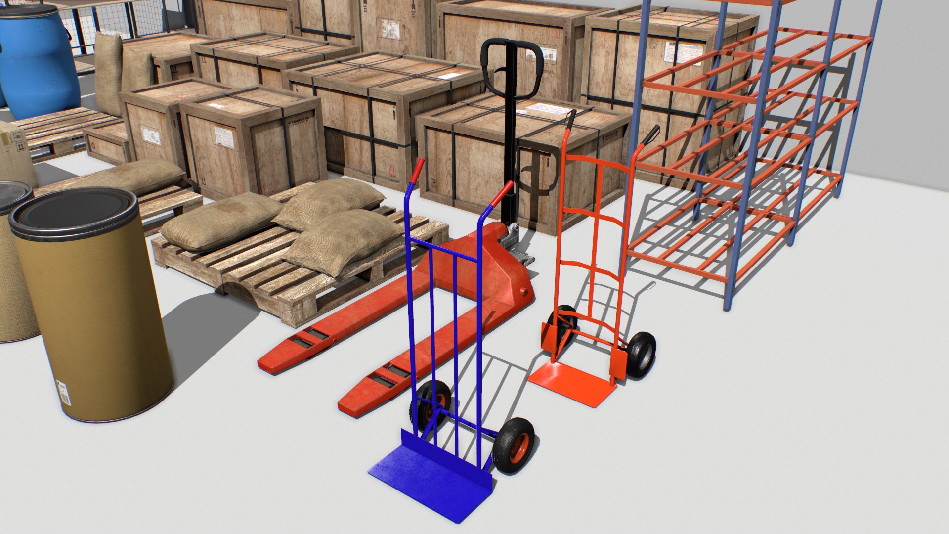 3D model Warehouse Props Pack 1 unreal asset - TurboSquid 1725743
