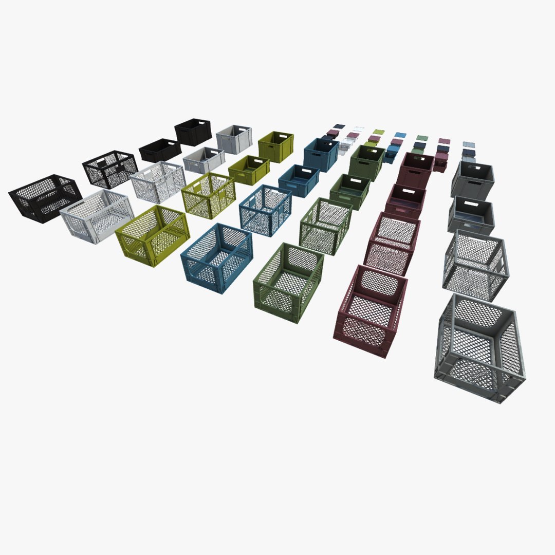 3D Plastic Boxes Collection PBR - TurboSquid 1980184