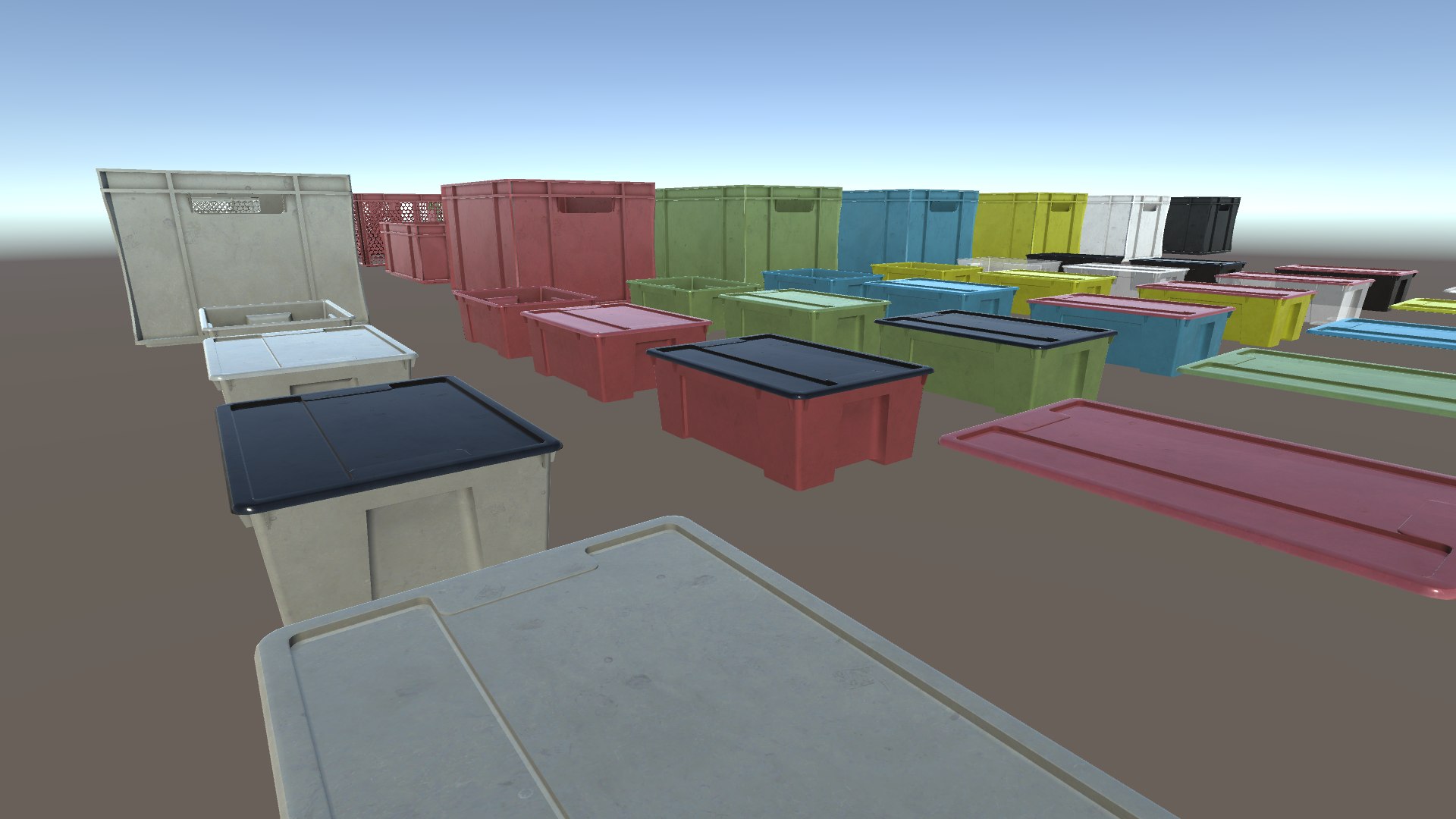 3D Plastic Boxes Collection PBR - TurboSquid 1980184