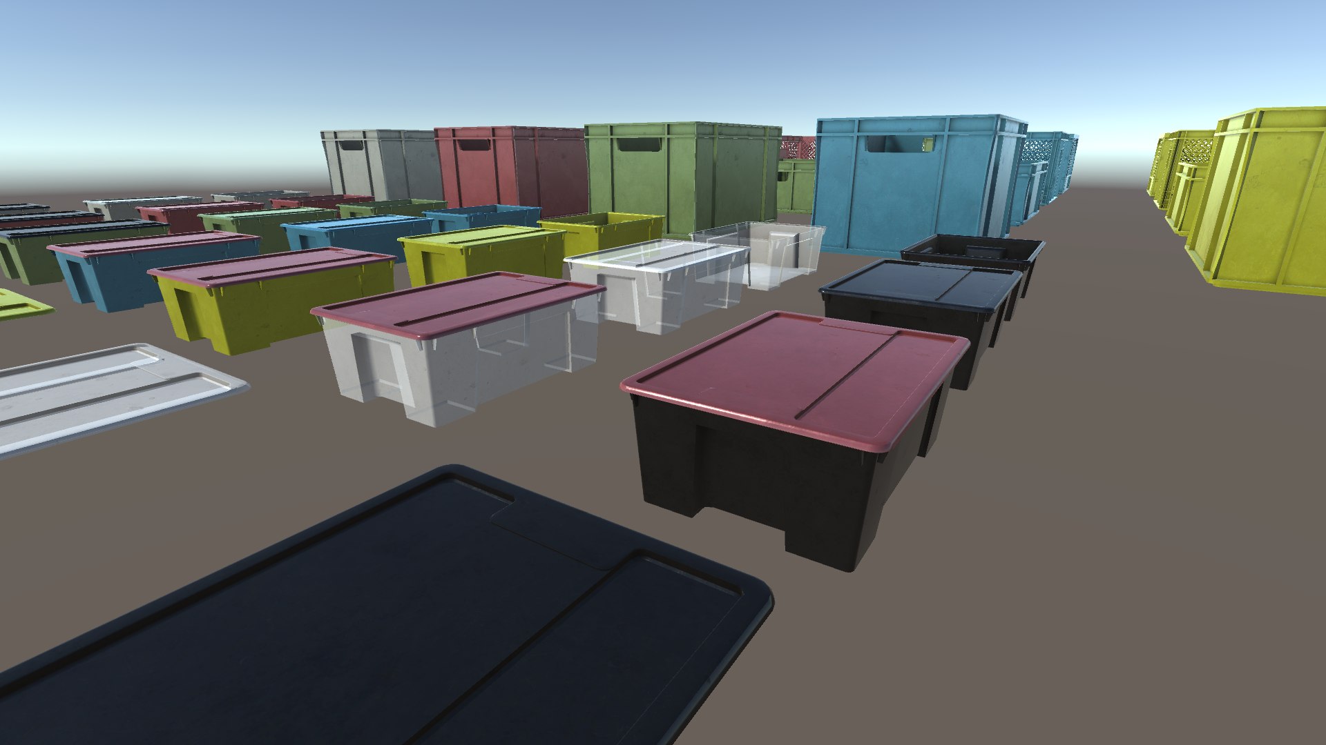 3D Plastic Boxes Collection PBR - TurboSquid 1980184