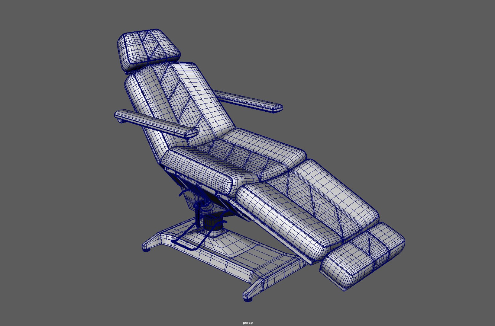 3D Realistic 3D Medical Reclining Chair Model - TurboSquid 2372256