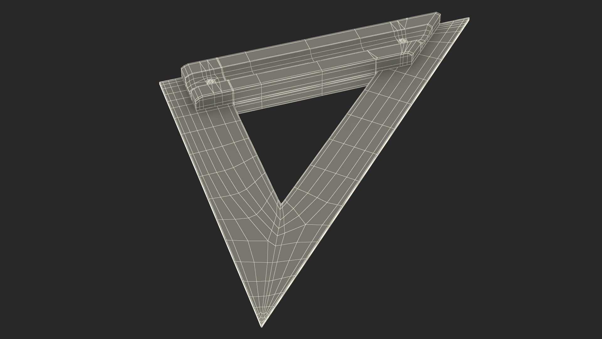 Metal Triangle Ruler 3D Model - TurboSquid 2115384