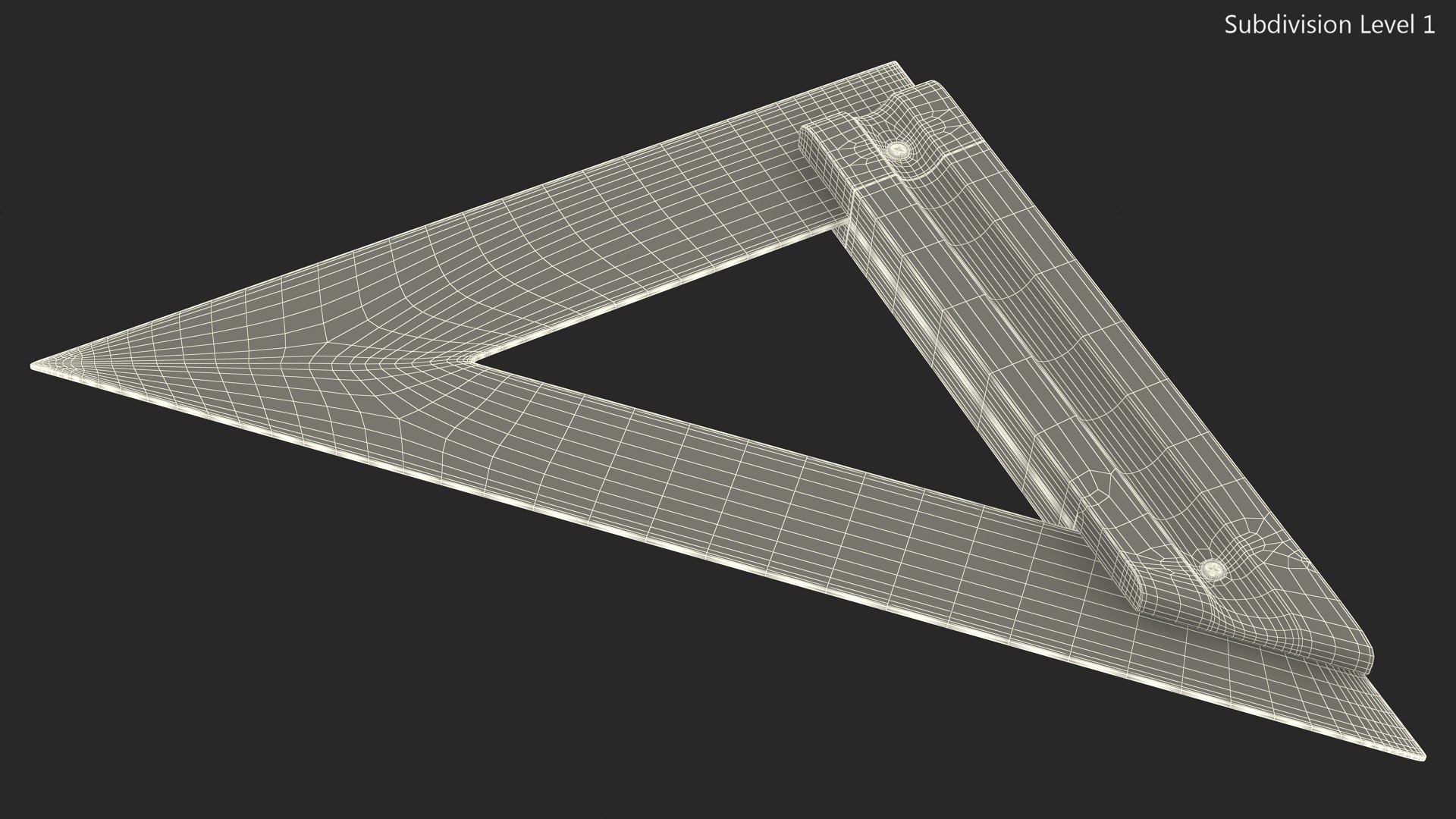 Metal Triangle Ruler 3D Model - TurboSquid 2115384