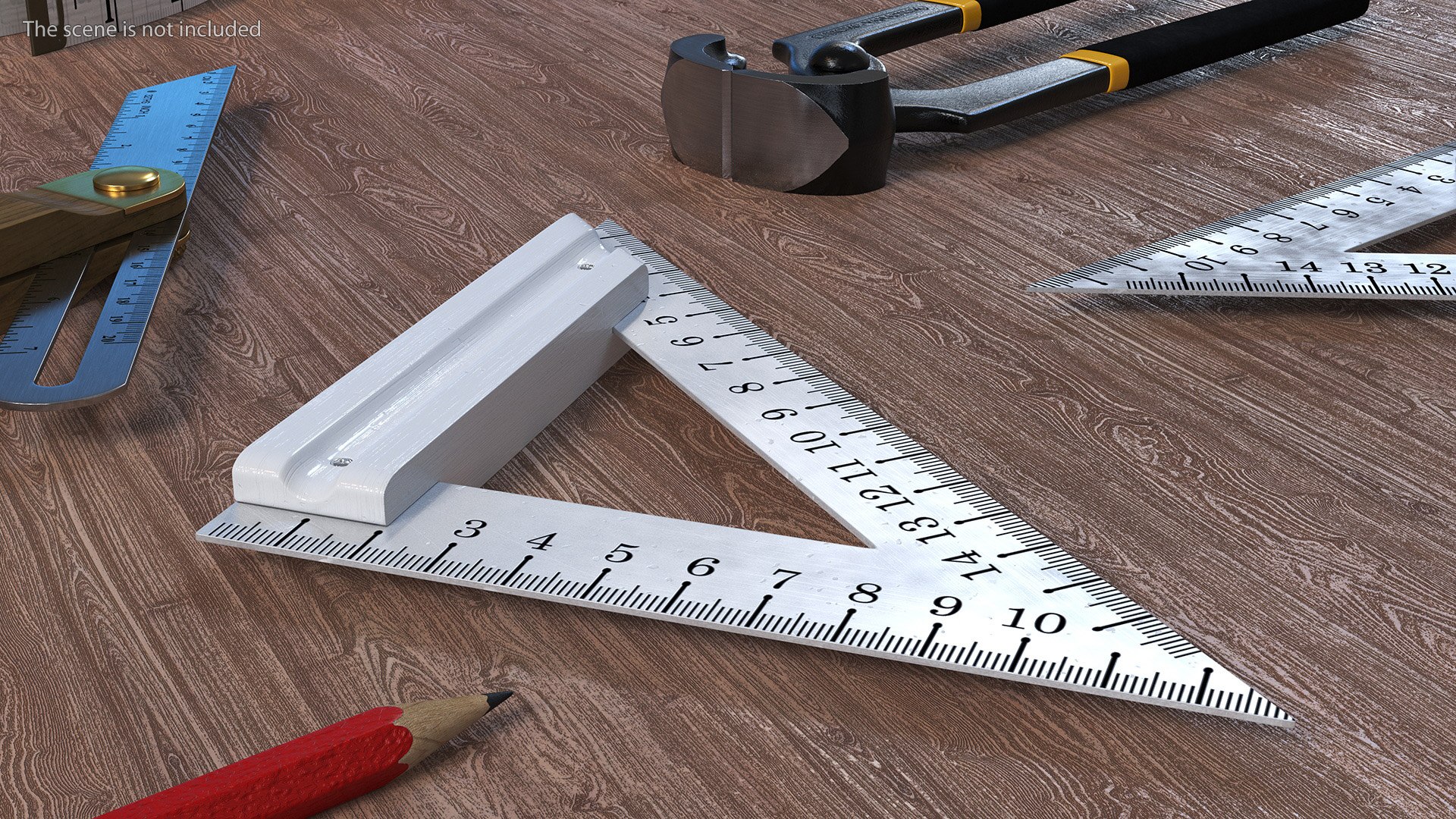 Metal Triangle Ruler 3D Model - TurboSquid 2115384