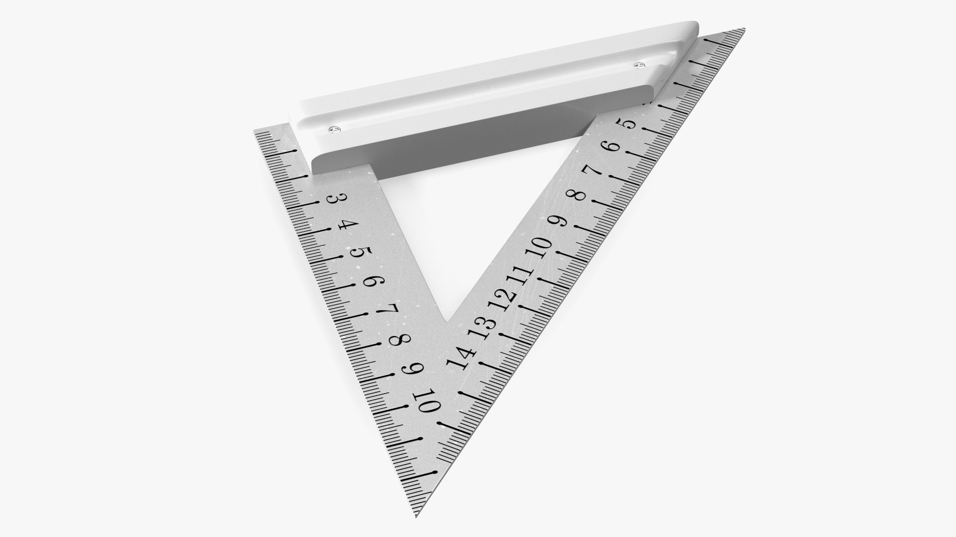 Metal Triangle Ruler 3D model - TurboSquid 2115384