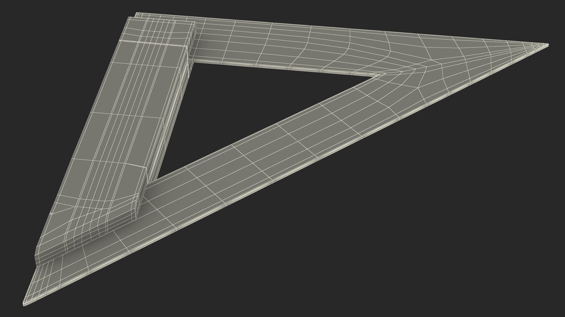 Metal Triangle Ruler 3D Model - TurboSquid 2115384