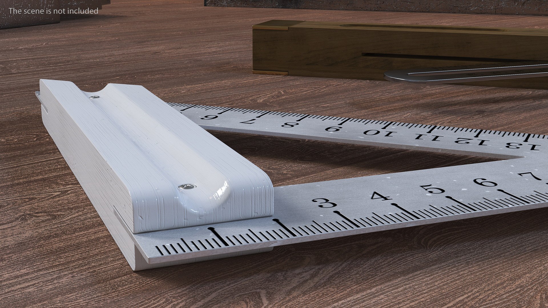 Metal Triangle Ruler 3D Model - TurboSquid 2115384