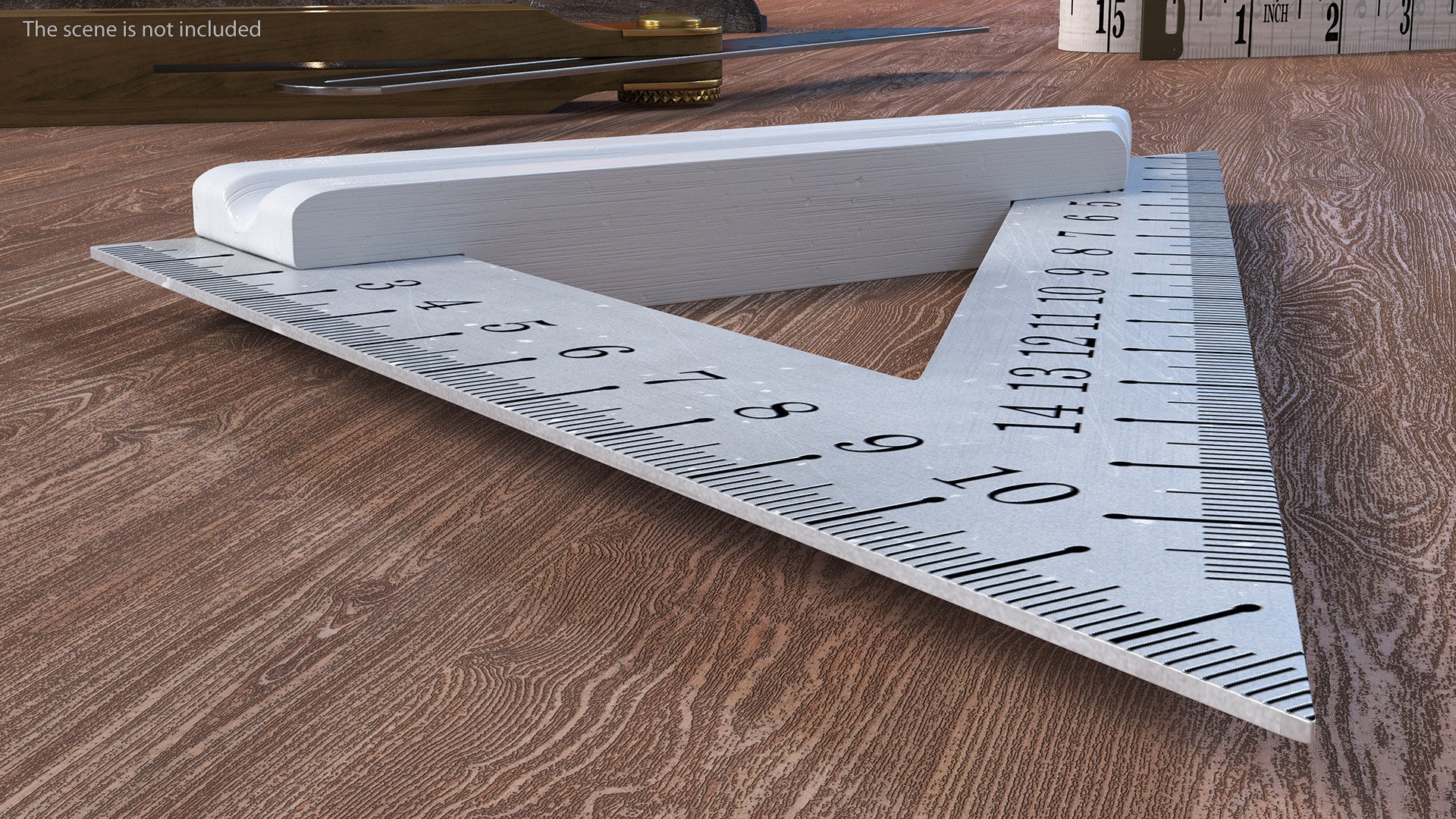 Metal Triangle Ruler 3D Model - TurboSquid 2115384