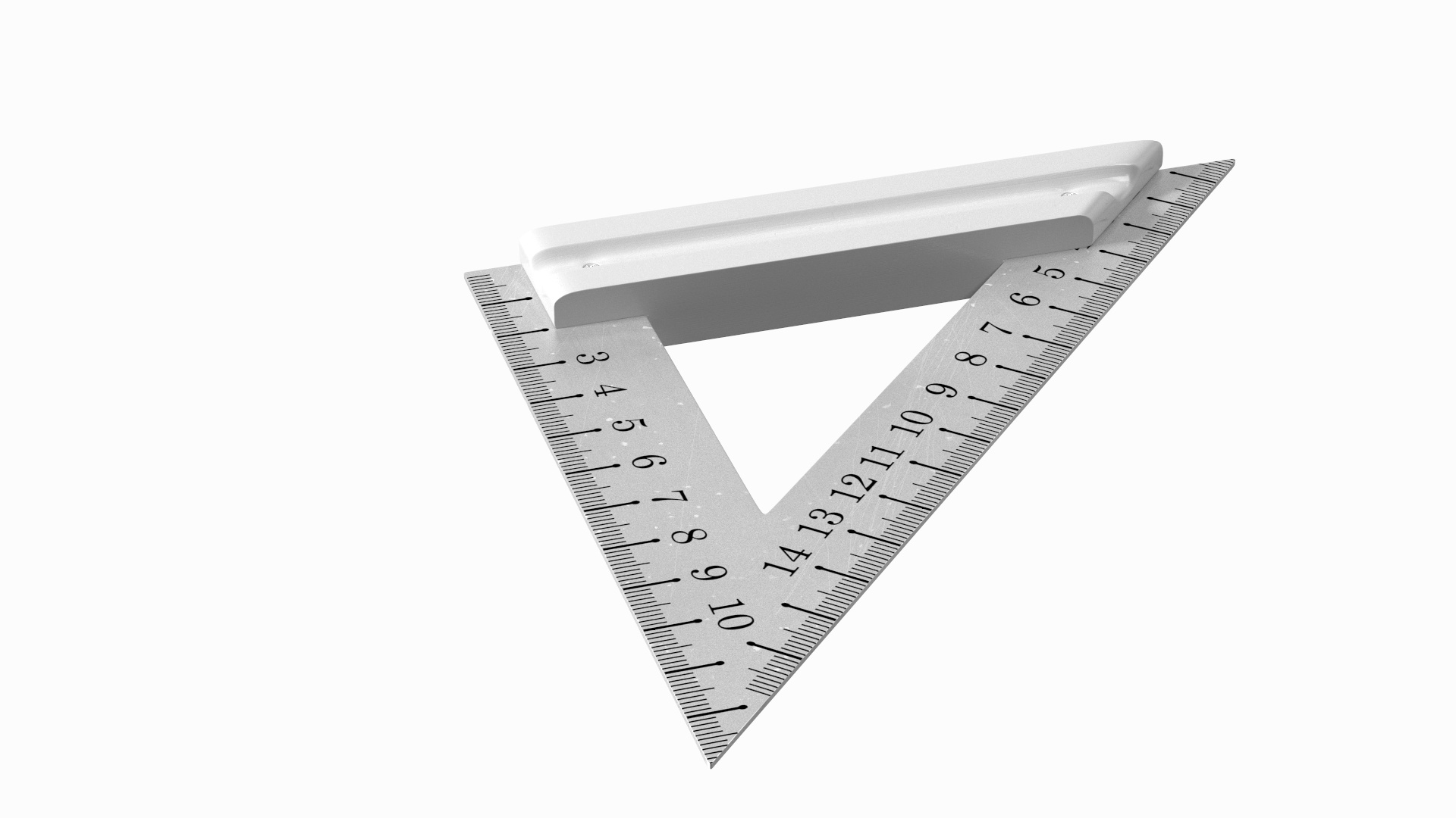 Metal Triangle Ruler 3D Model TurboSquid 2115384