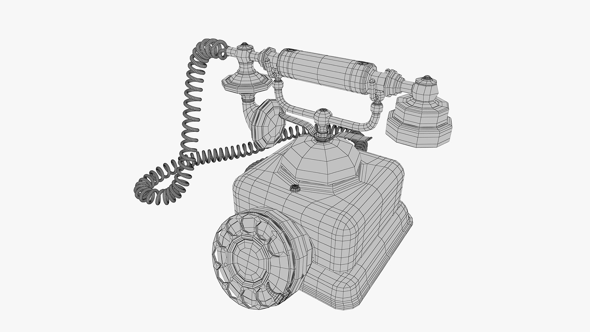 Vintage Telephone Model - TurboSquid 2095220