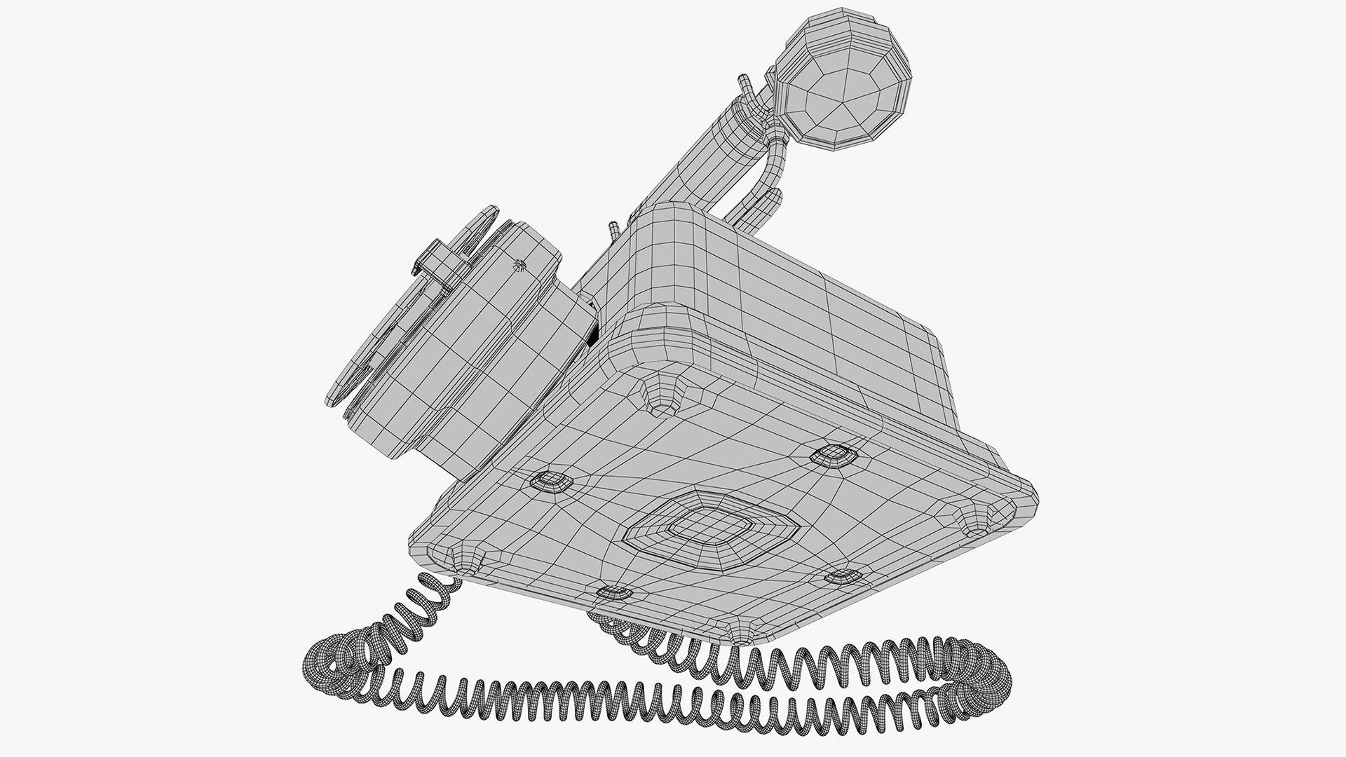 Vintage Telephone Model - TurboSquid 2095220