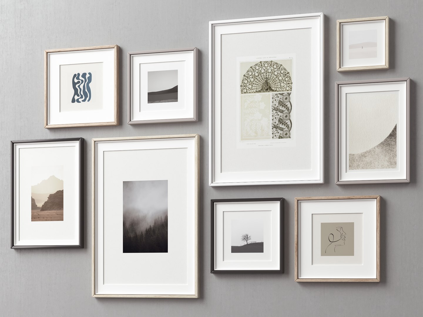 3D Picture Frames Set-386 Model - TurboSquid 1980242