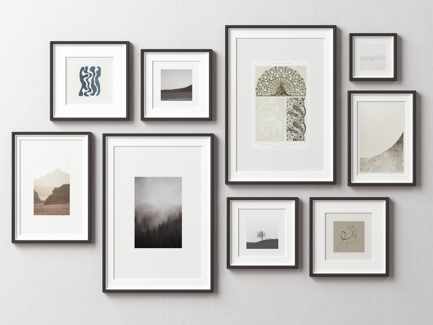 3D Picture Frames Set-386 Model - TurboSquid 1980242