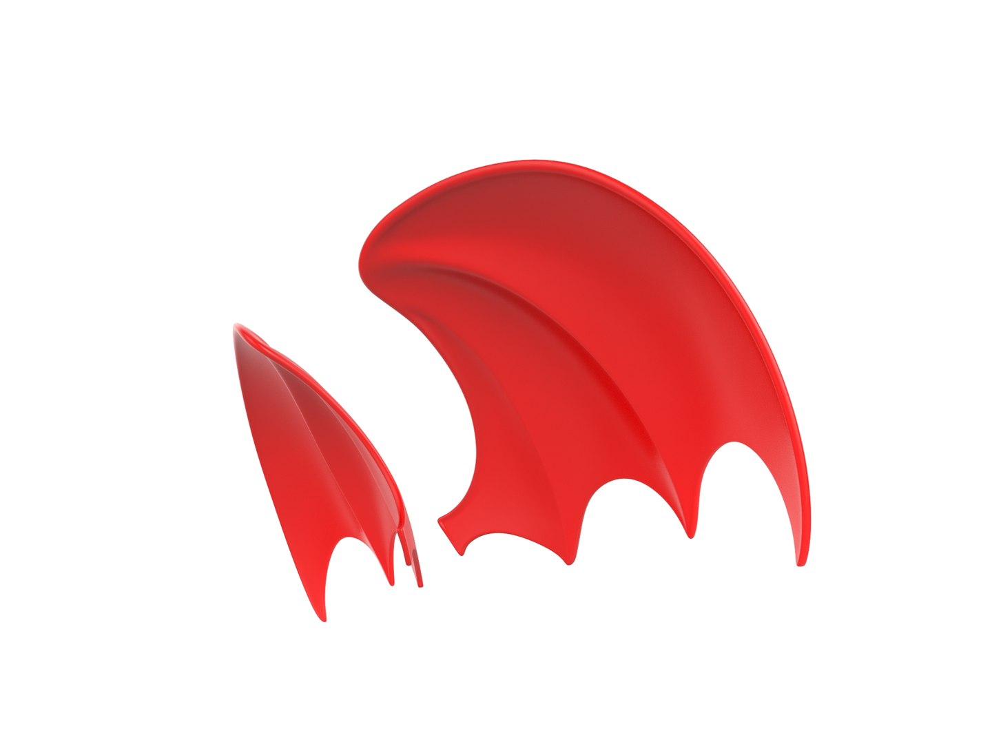 3D Red Devil Wings Model - TurboSquid 1614788