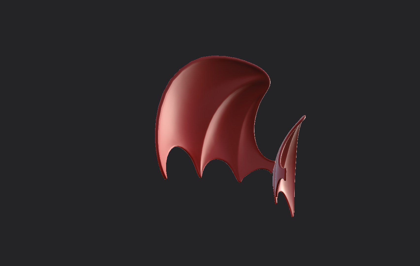 3D Red Devil Wings Model - TurboSquid 1614788