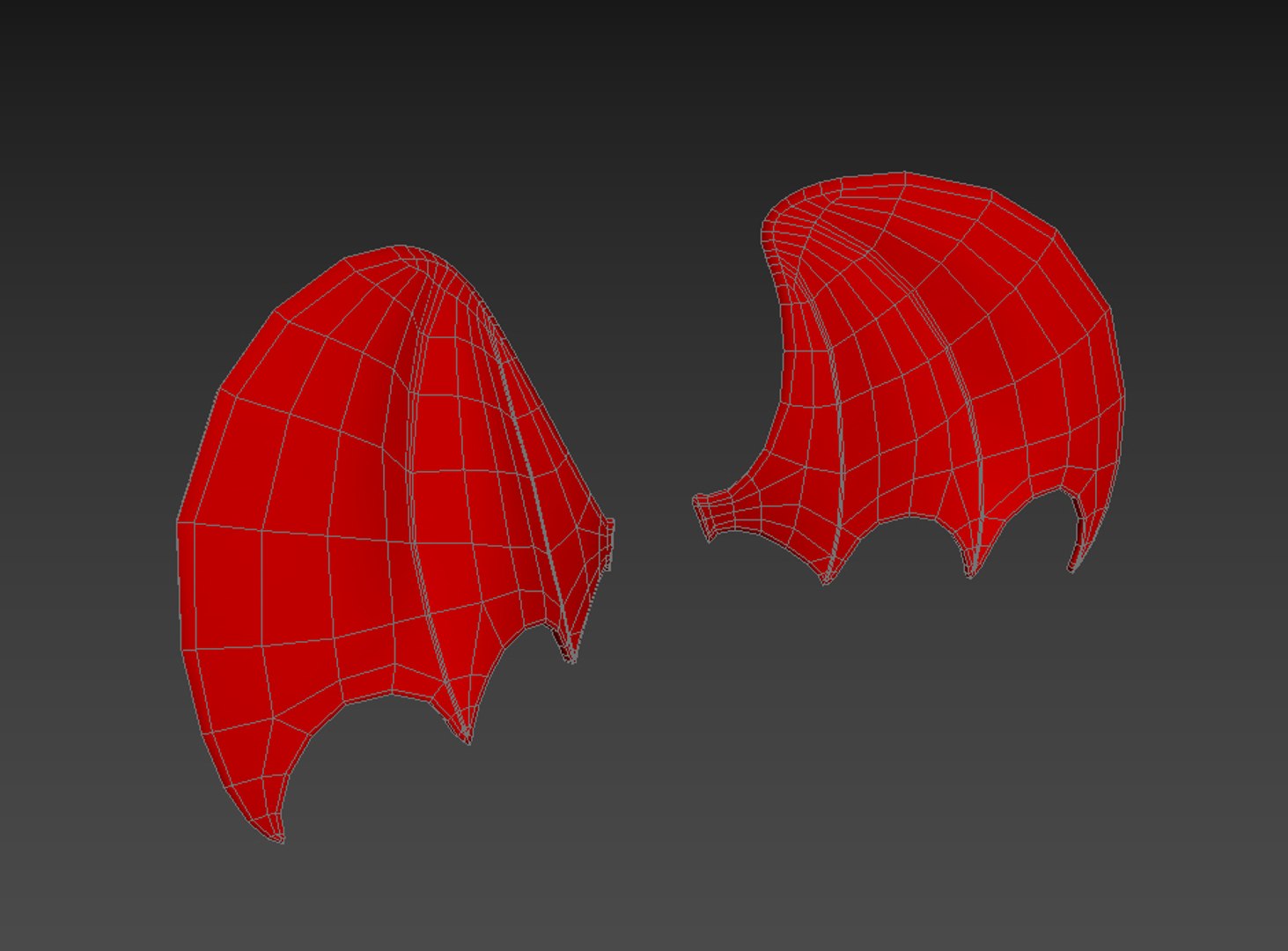 3D Red Devil Wings Model - TurboSquid 1614788