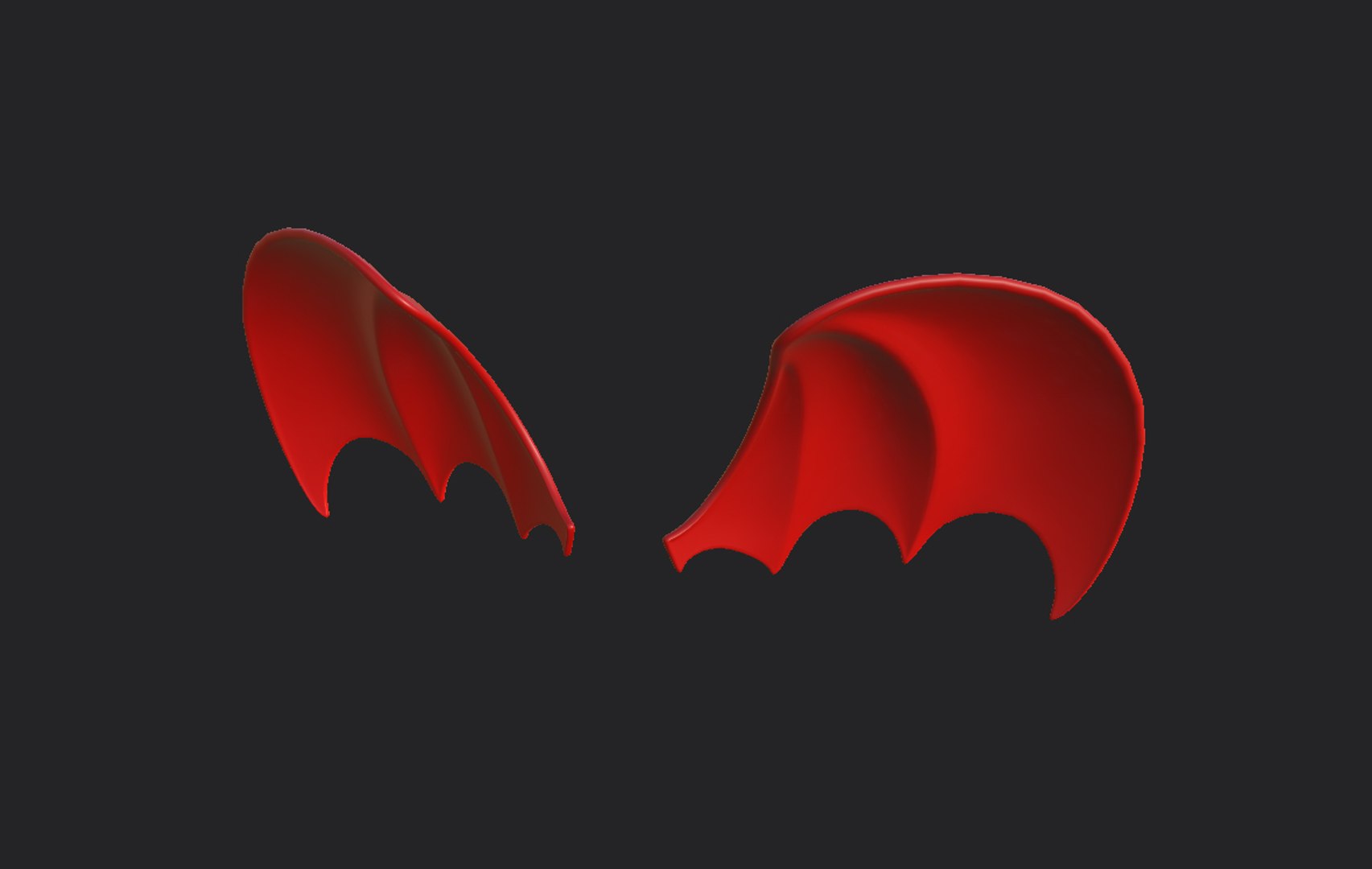 3D Red Devil Wings Model - TurboSquid 1614788