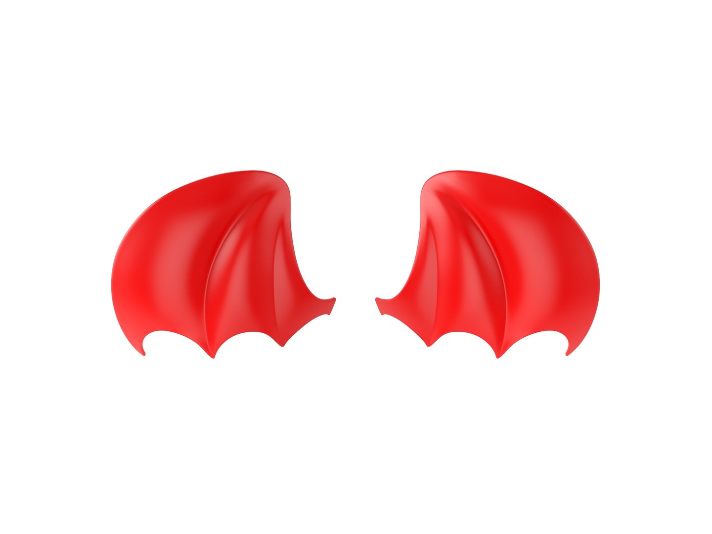 3D Red Devil Wings Model - TurboSquid 1614788