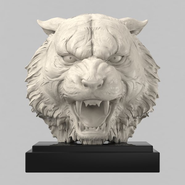 Marble Tiger Head 3D model3D模型 - TurboSquid 1934781