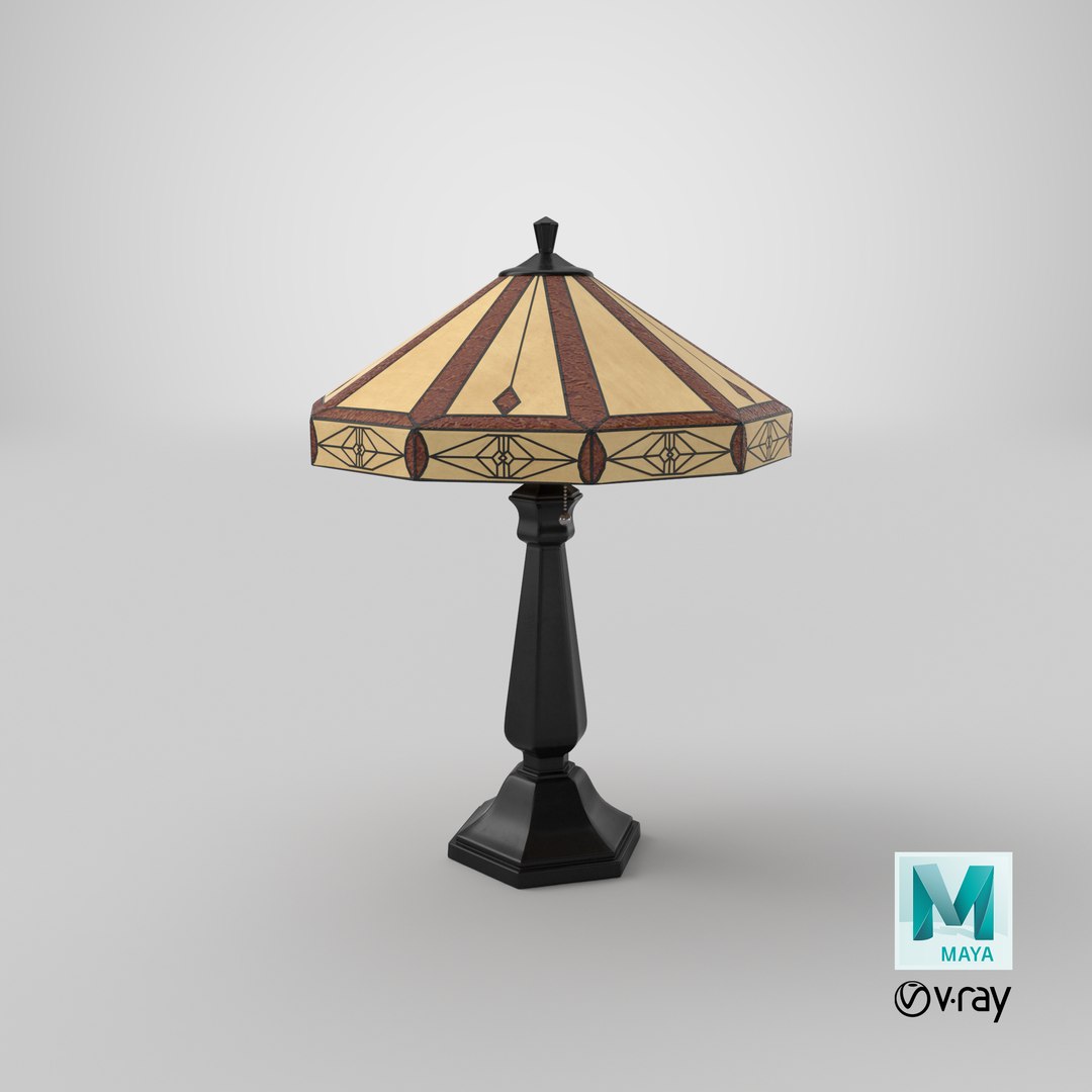 Classical Table Light 3D Model - TurboSquid 1267824