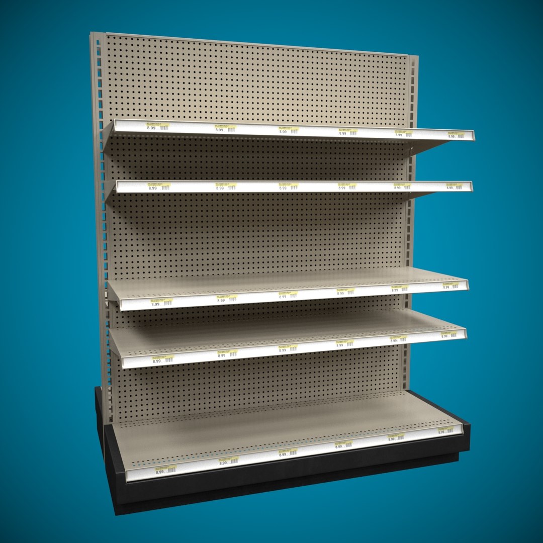 3D Model Shelf Super Markets - TurboSquid 1419303