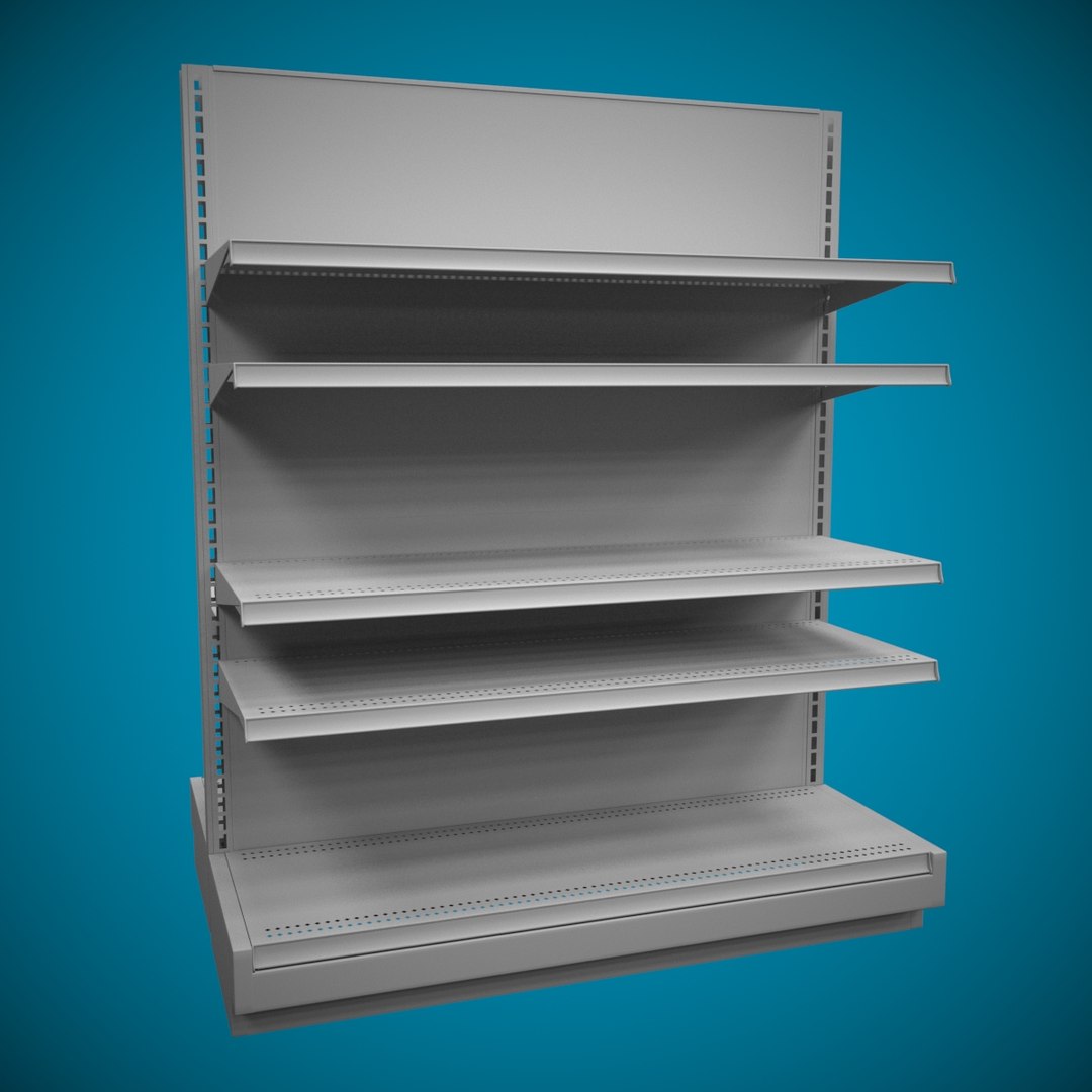 3D Model Shelf Super Markets - TurboSquid 1419303