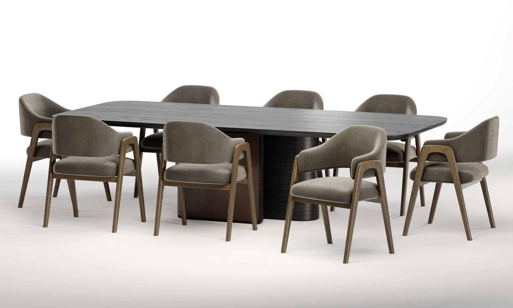 Trevore Jose Chair With Echo Table 3D Model - TurboSquid 2391809
