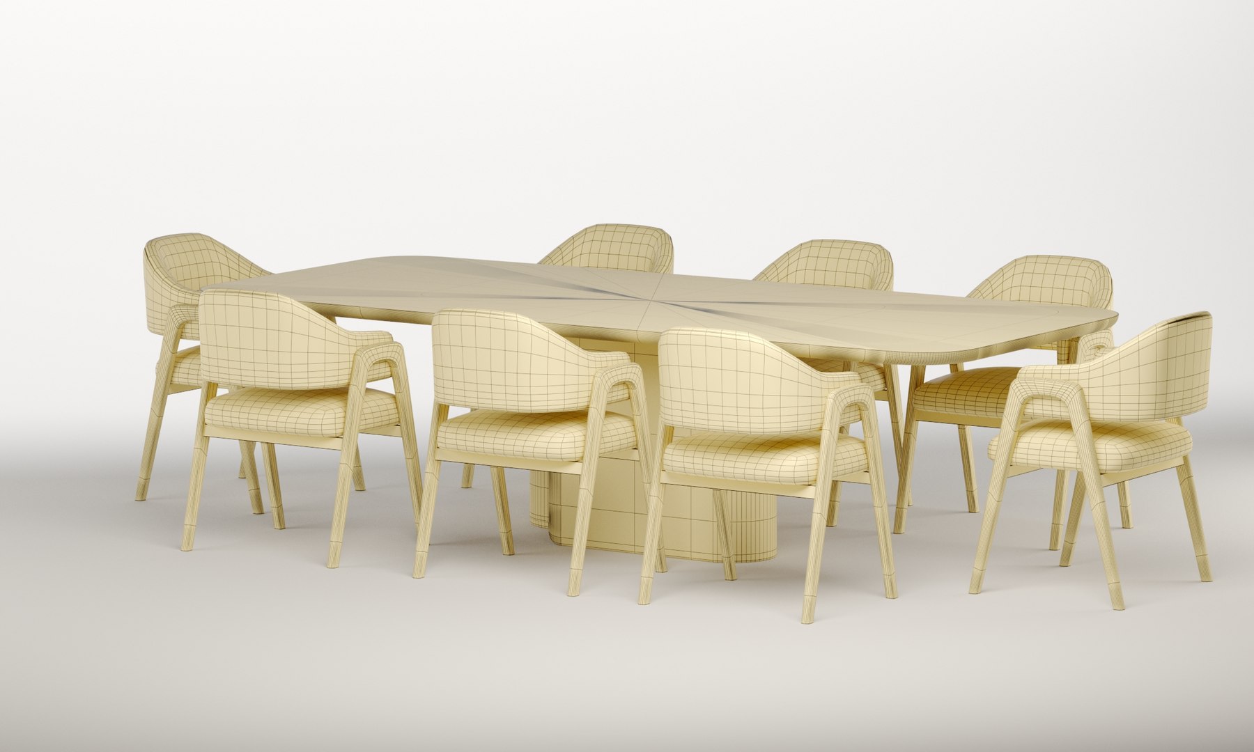 Trevore Jose Chair With Echo Table 3D Model - TurboSquid 2391809