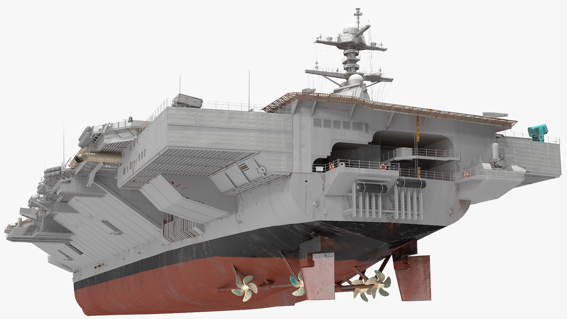 3D USS Gerald Ford CVN 78 Rigged for Cinema 4D - TurboSquid 2012043