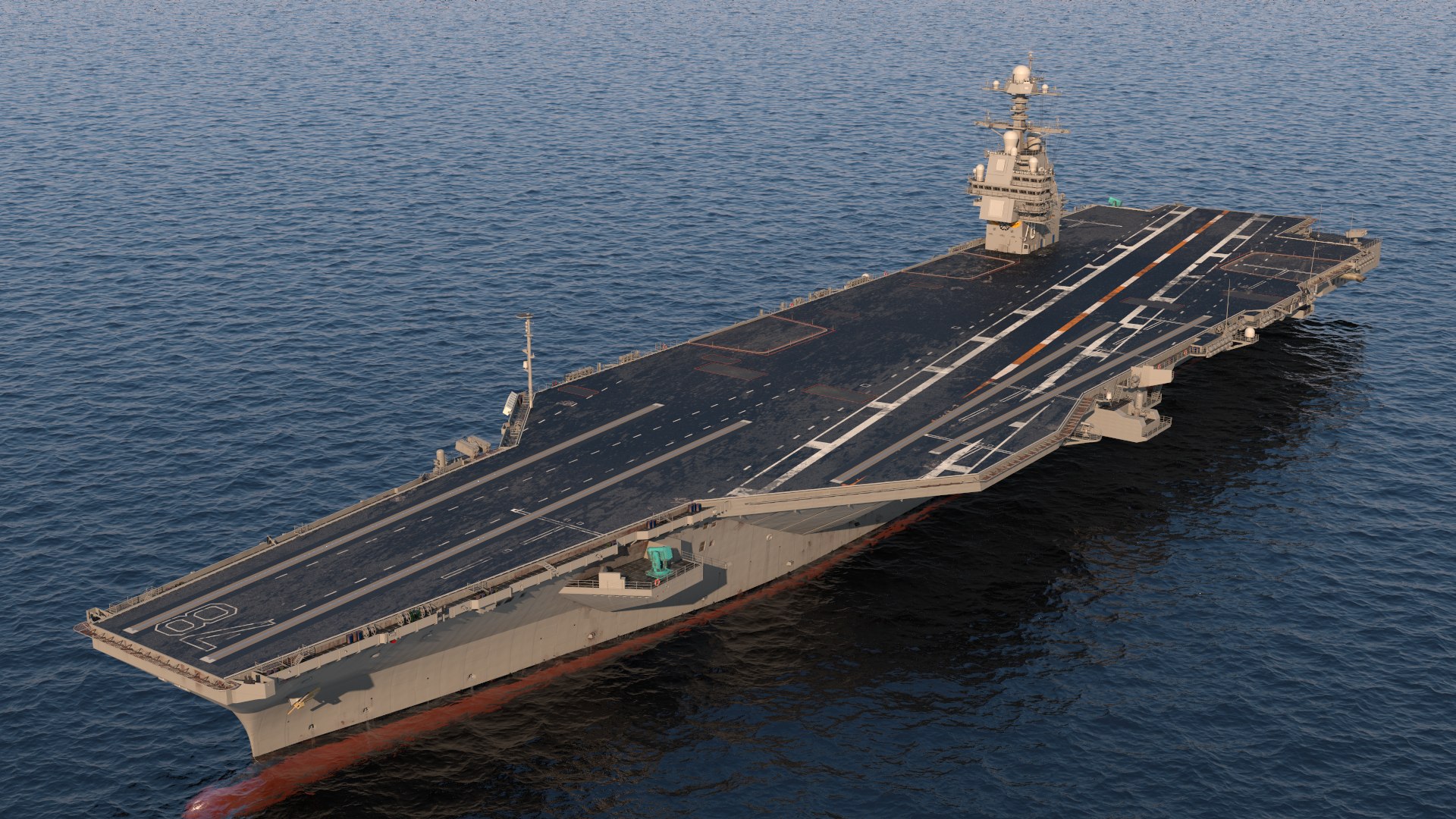 3D USS Gerald Ford CVN 78 Rigged for Cinema 4D - TurboSquid 2012043
