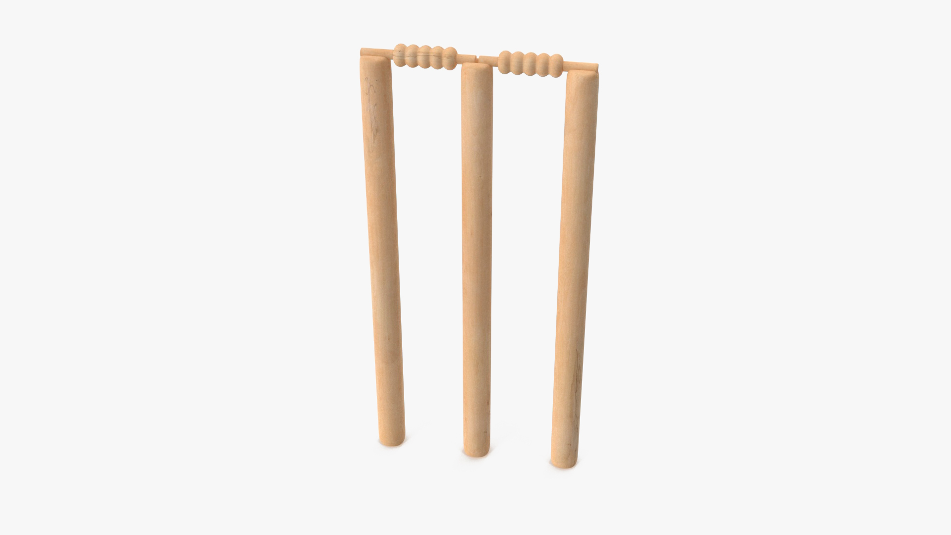 3D Wooden Cricket Stumps - TurboSquid 2170107