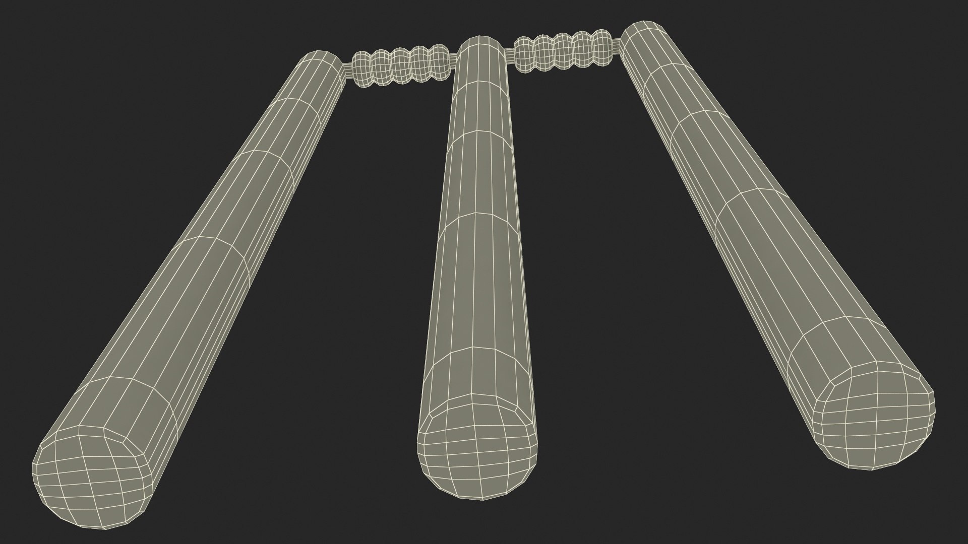3D Wooden Cricket Stumps - TurboSquid 2170107