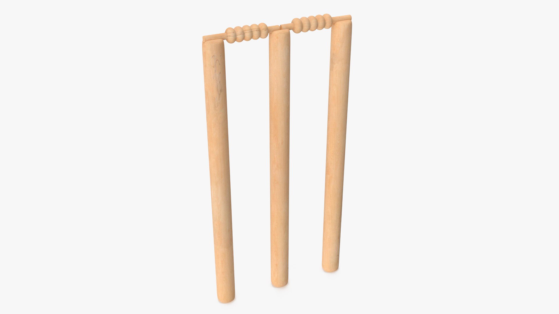 3D Wooden Cricket Stumps - TurboSquid 2170107