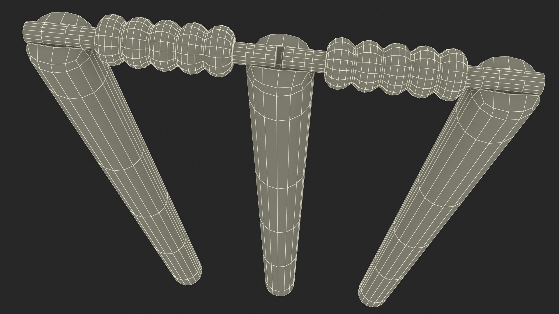 3D Wooden Cricket Stumps - TurboSquid 2170107